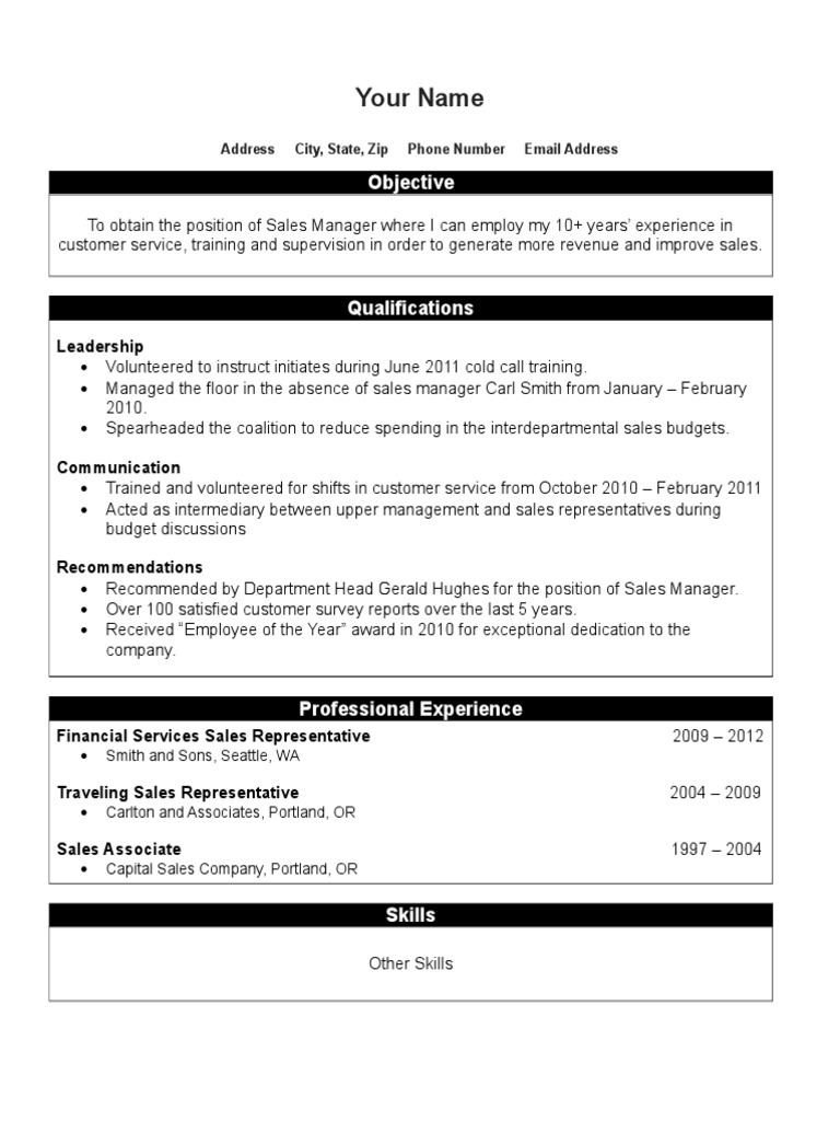 Internal Promotion Resume | PDF