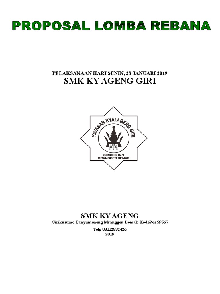Proposal Lomba Rebana 2025 SMK Ky Ageng Giri | PDF