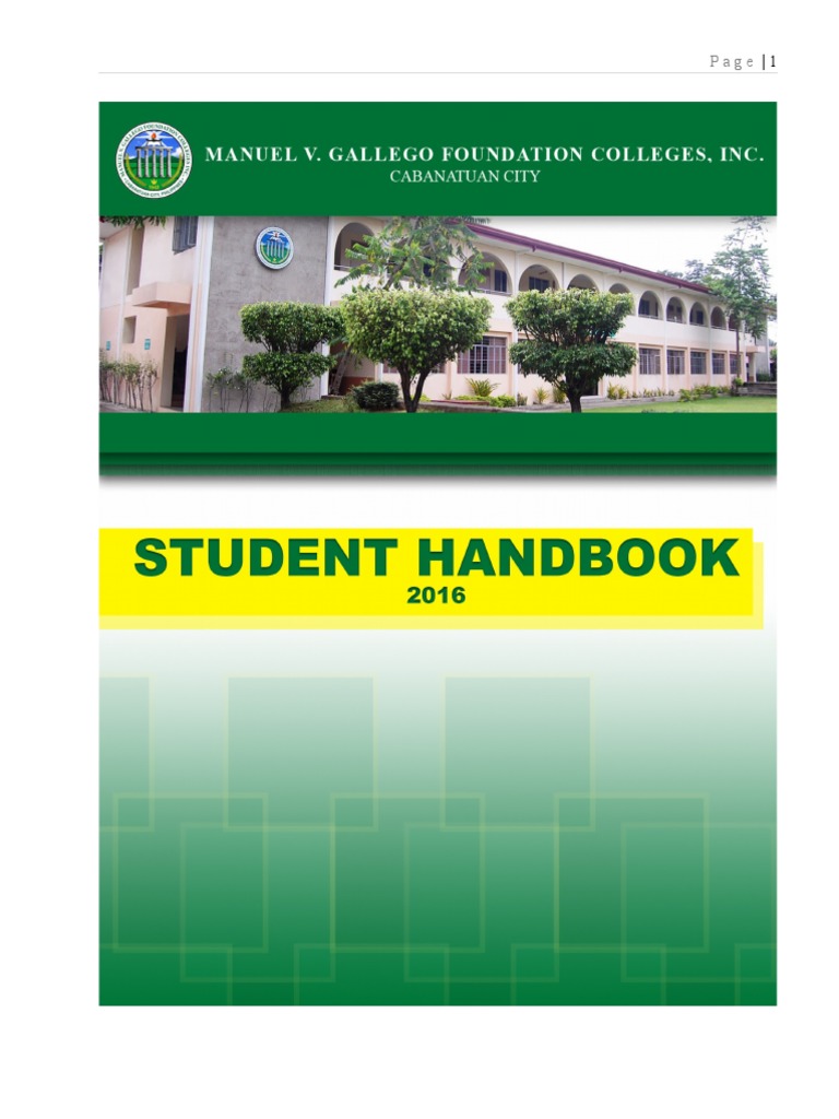 MVGFC Student Manual Overview | PDF | University And College Admission ...