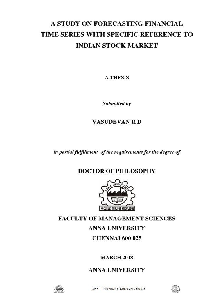 First Few Pages | Download Free PDF | Thesis | Stock Market