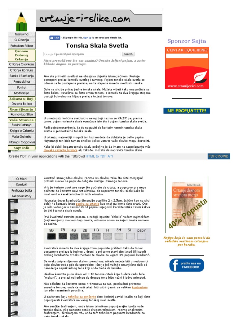 WWW Crtanje I Slike Com Tonska Skala Svetla HTML | PDF