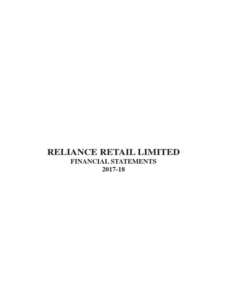 Reliance PDF | PDF | Internal Control | Audit