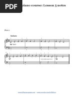 How To Play The Piano For Beginners - Full Piano Course Notes (A4 ...