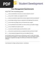 Mindset Self-Assessment Questionnaire | PDF | Mindset | Cognition
