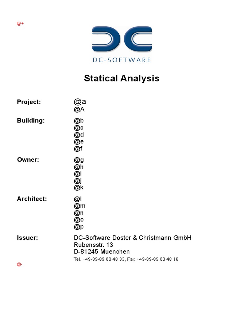 Statical Analysis: Project: Building | PDF | Text | Written Communication