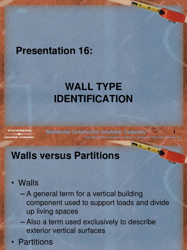Wall Types | Download Free PDF | Wall | Framing (Construction)