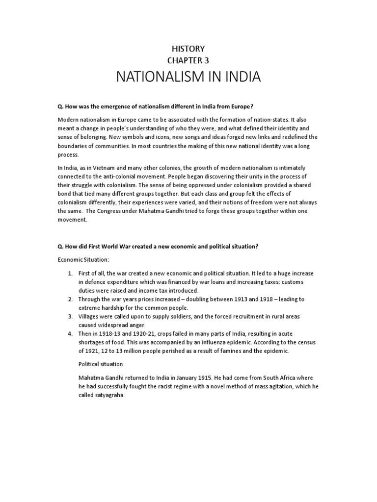 Nationalism in India: Key Concepts and Events | PDF | Mahatma Gandhi ...