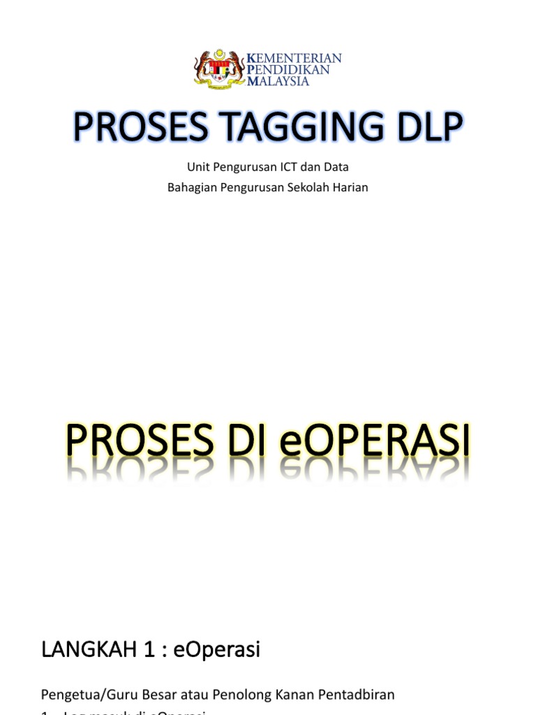 Proses Tagging DLP APDM | PDF