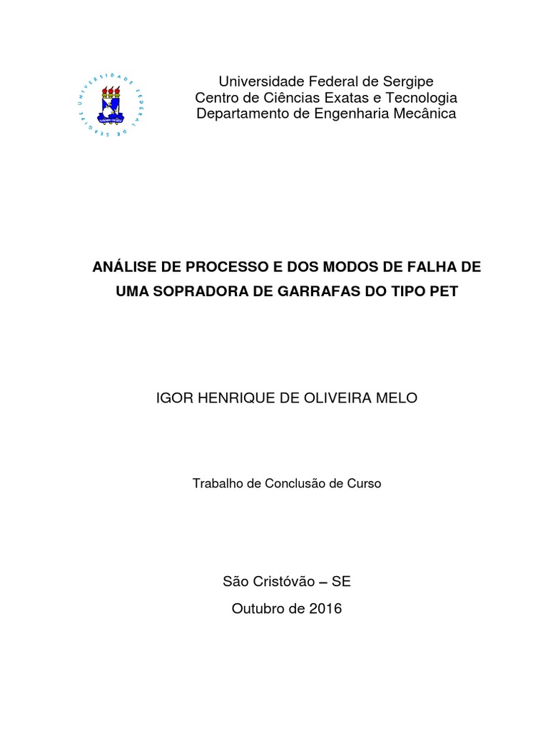 TCC Igor - Final | PDF | Qualidade (negócios) | Lubrificante