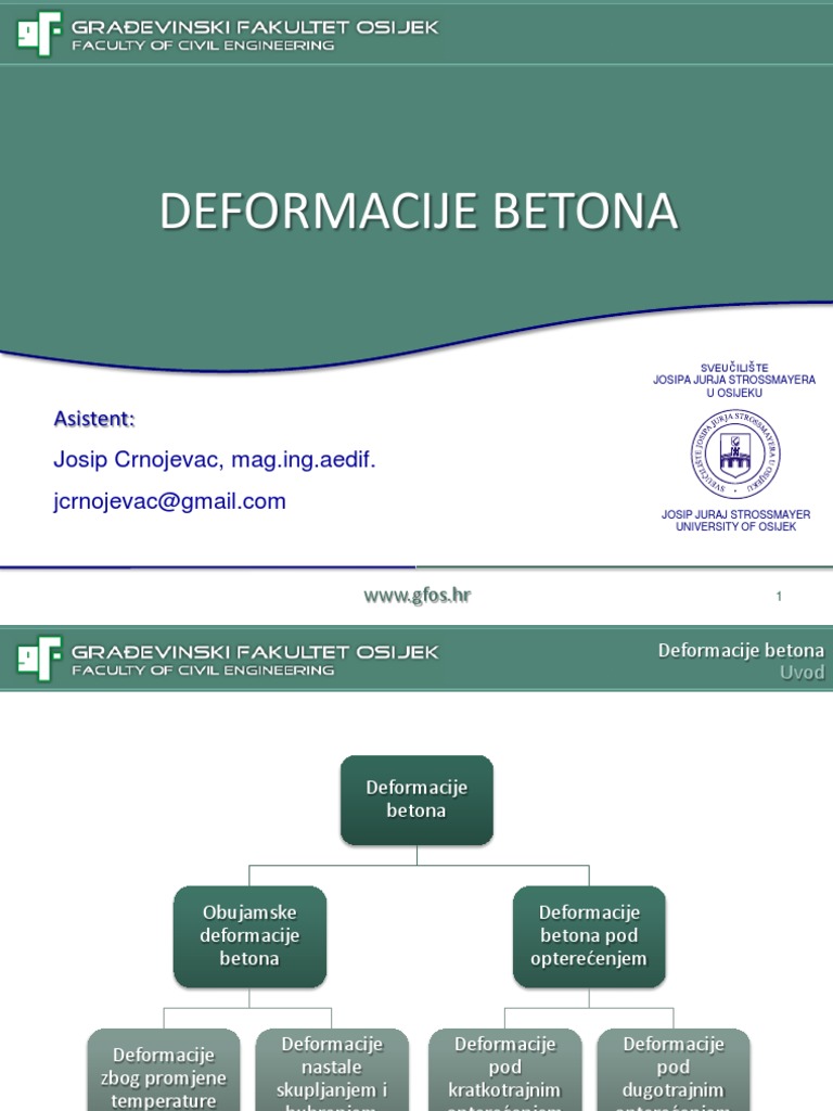6 Deformacije Betona | PDF