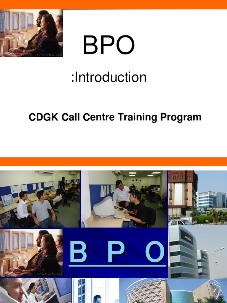 BPO Introduction Presentation | PDF | Call Centre | Business Process ...
