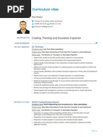 Coating Inspector - CV TA | PDF | Paint | Quality Assurance