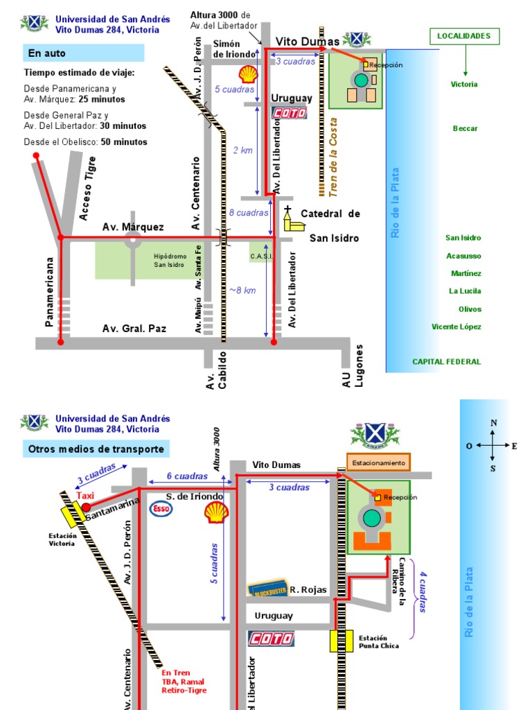 Mapa Campus UDESA | PDF | Transporte ferroviario | Transporte
