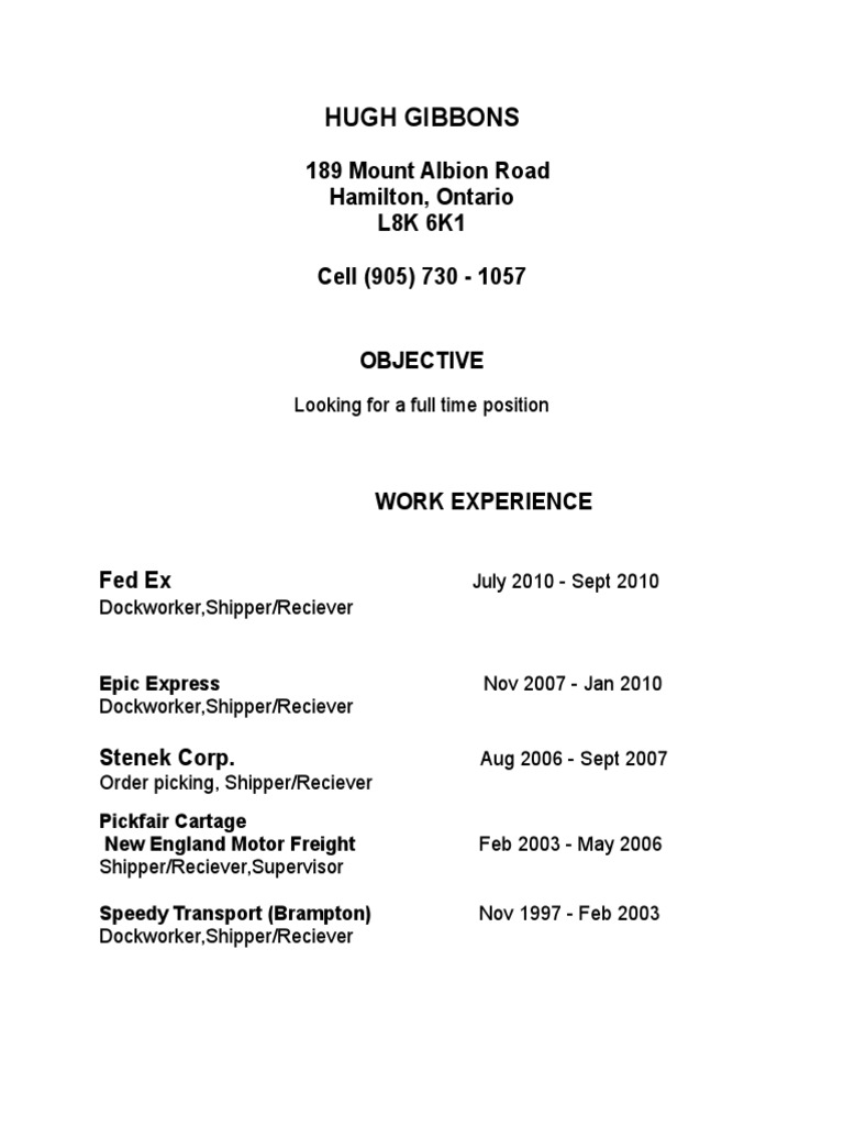 Hugh Resume | PDF