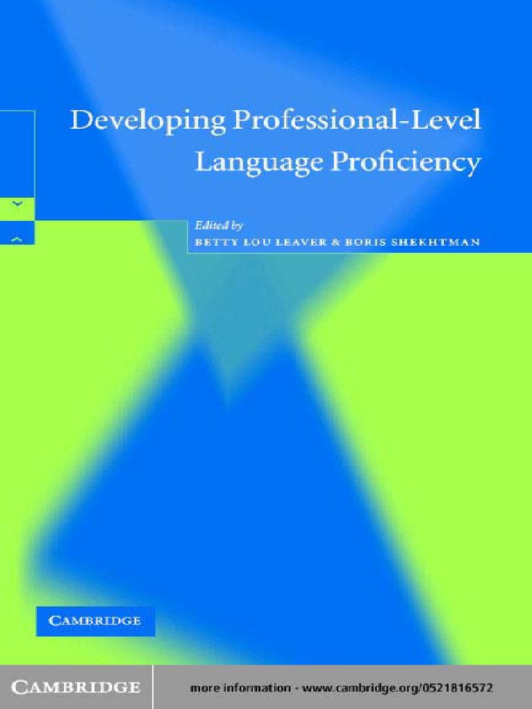 Developing Professional-Level Language Proficiency | PDF | Second ...