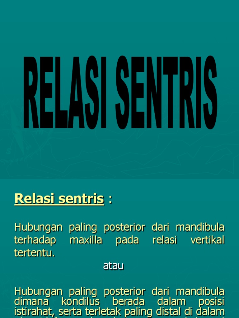 Relasi Sentris | PDF