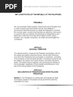 1987 Philippine Constitution | PDF