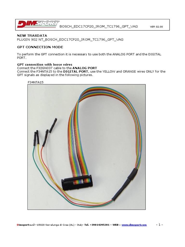 Nt Bosch Edc17cp20 Irom Tc1796 Gpt Vag 1033 | Computer Engineering ...