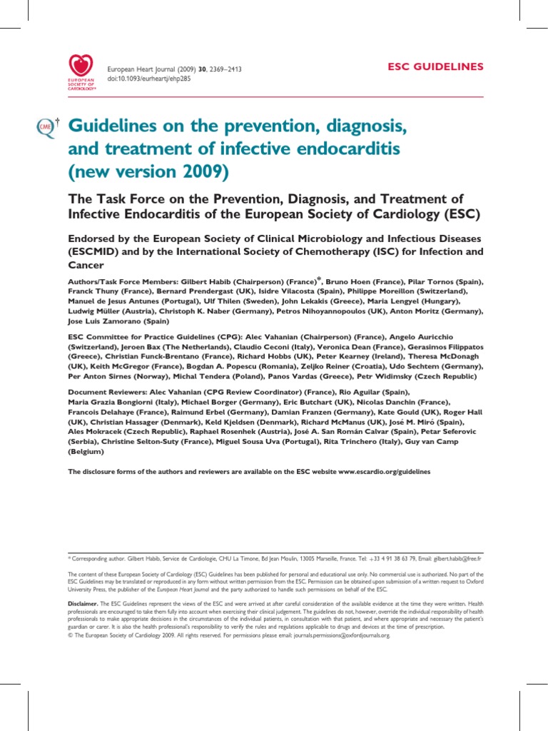 EB ESC Guidelines | PDF