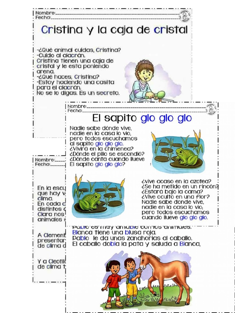 Lectura Grupos Consonanticos | PDF