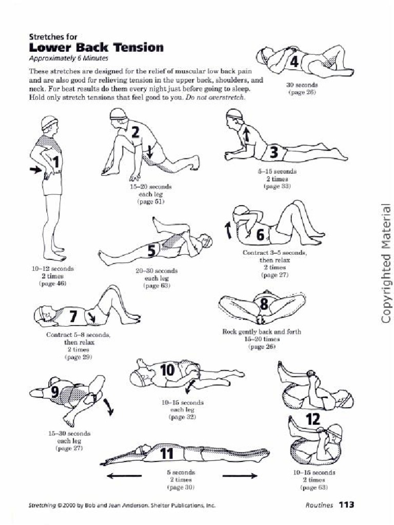 Bob Anderson - Stretching Lower Back Tension | PDF