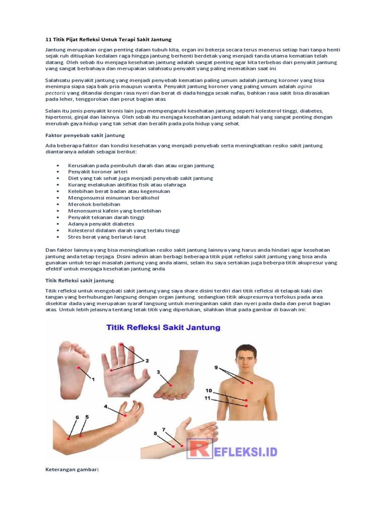 Titik Pijat Refleksi untuk Jantung | PDF | Kesehatan Holistik