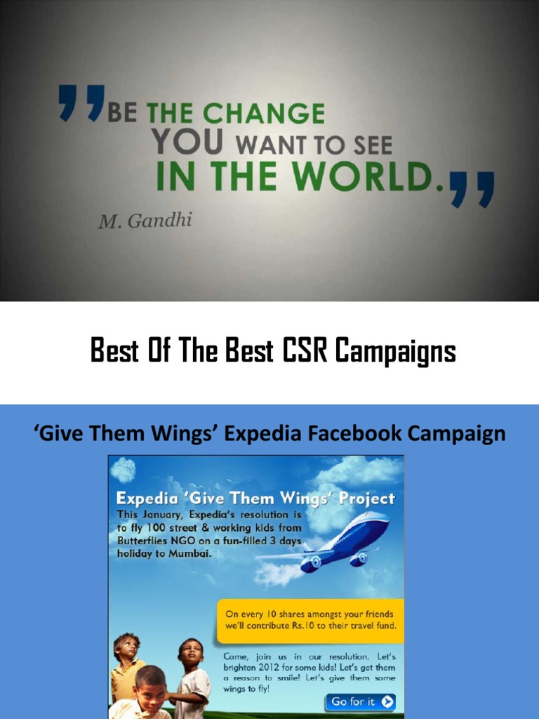 Best of The Best CSR Campaigns | PDF