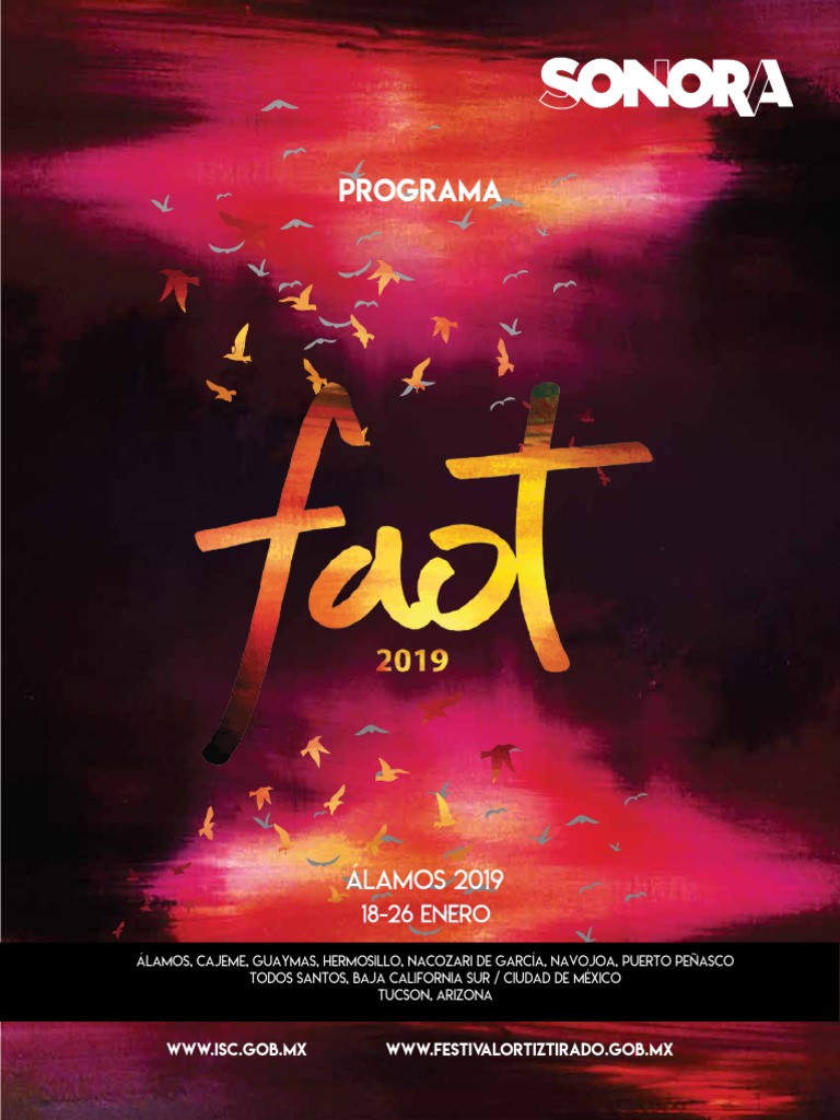 PROGRAMA FAOT 2019 - para Difusión 1 | PDF | Sonora | Ópera