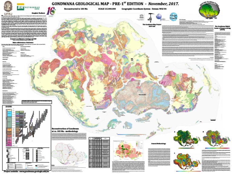 Gondwana Map | PDF | Geology | Map
