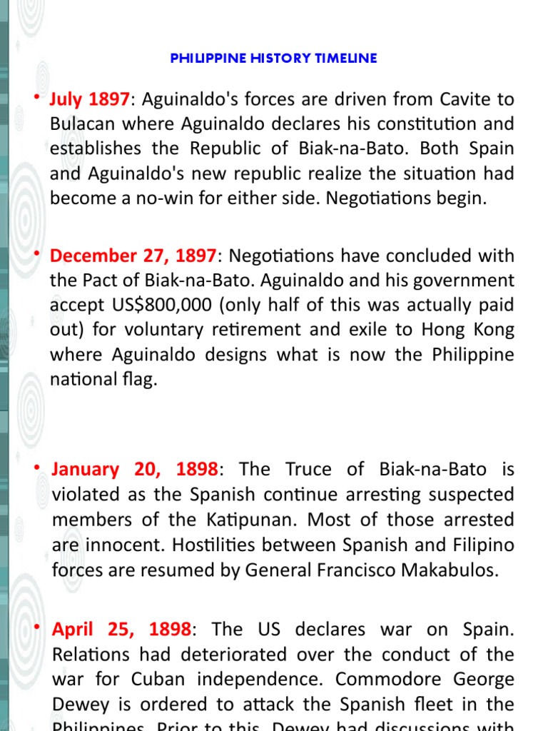 July 1897: Philippine History Timeline | PDF | Philippines