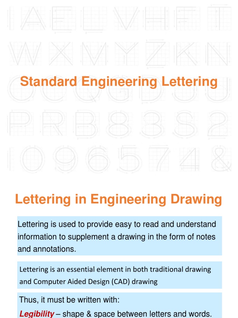 Standard Engineering Lettering | PDF | Graphic Design | Teaching ...