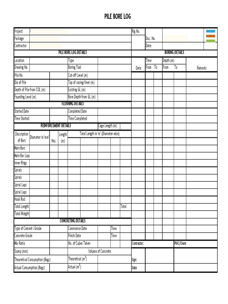 Bore Log | Download Free PDF | Deep Foundation | Geotechnical Engineering