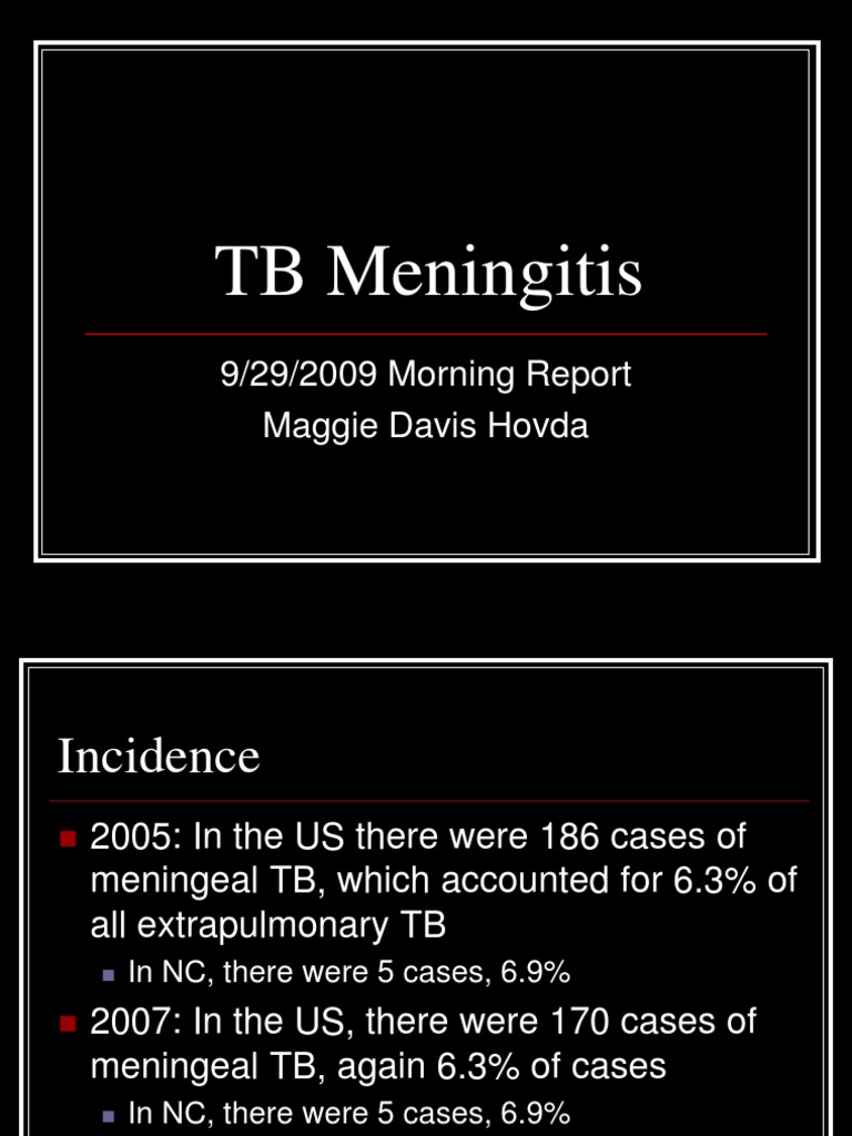 TB Meningitis | Meningitis | Tuberculosis