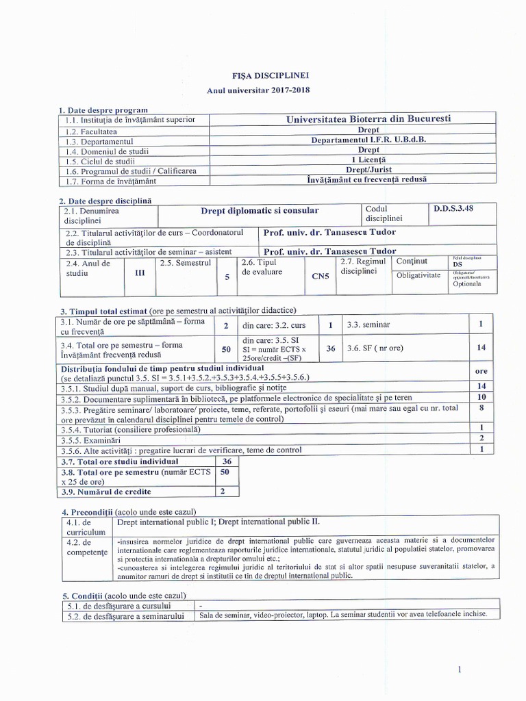 Drept Diplomatic Si Consular | PDF