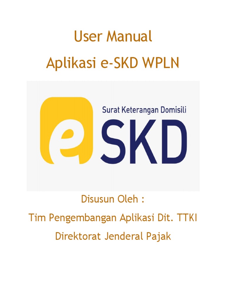 Panduan Aplikasi e-SKD WPLN | PDF