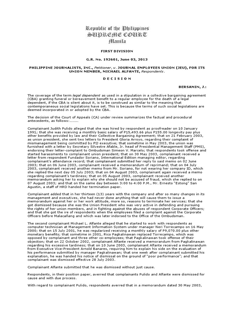 Bpi vs. Bpi Employees Union | PDF | Collective Agreement | Wife