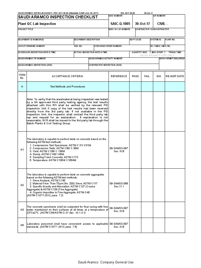 Saic Q 1005 | PDF | Laboratories | Calibration
