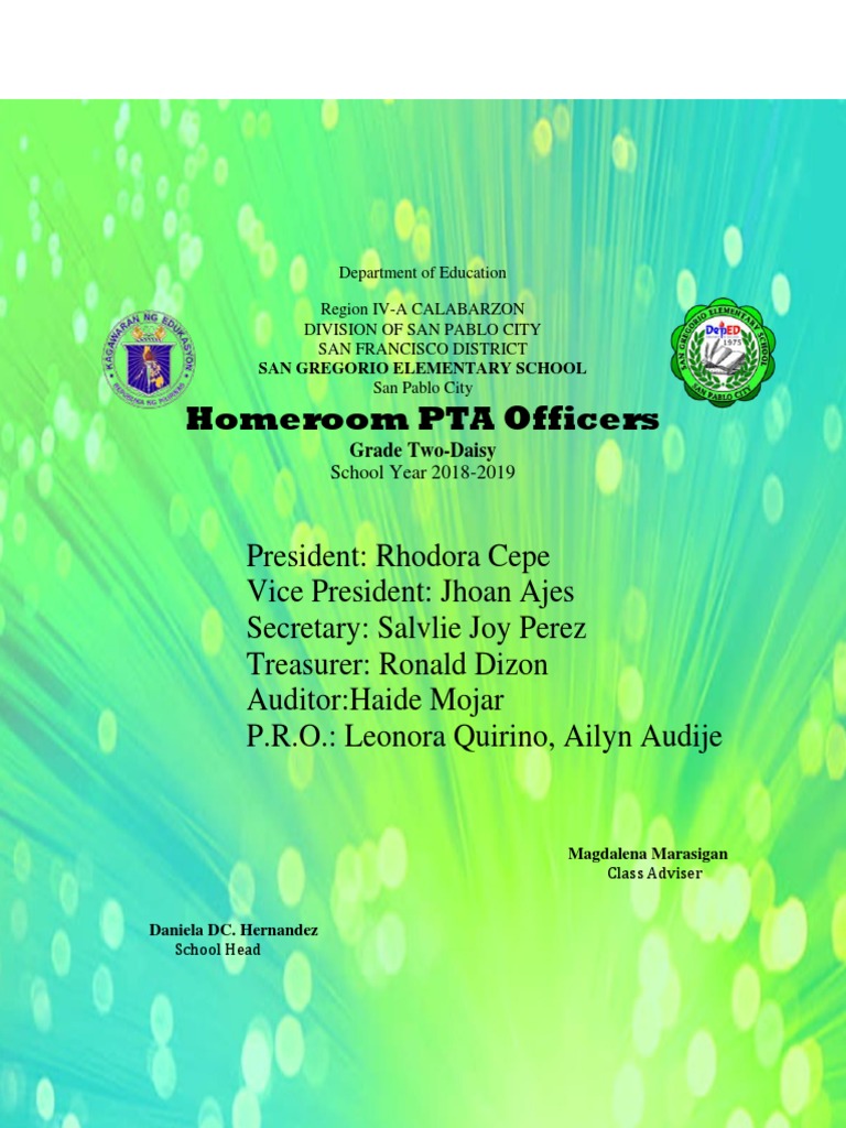 Homeroom PTA Officers | PDF
