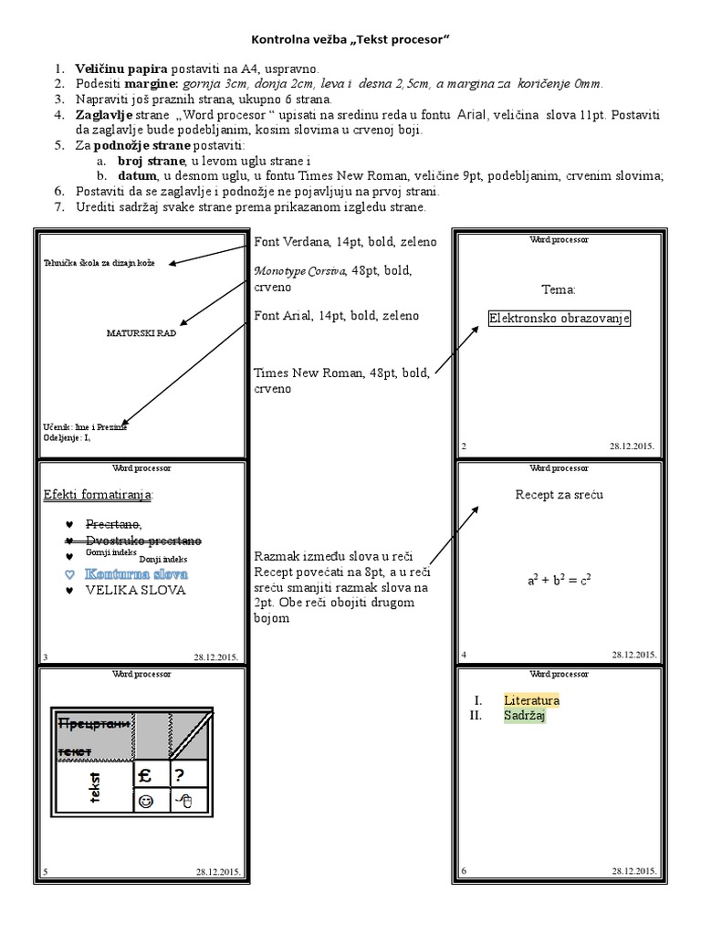 Kontrolna Vezba-Maturski Rad | PDF