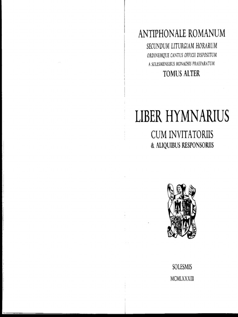 Liber Hymnarius PDF | PDF