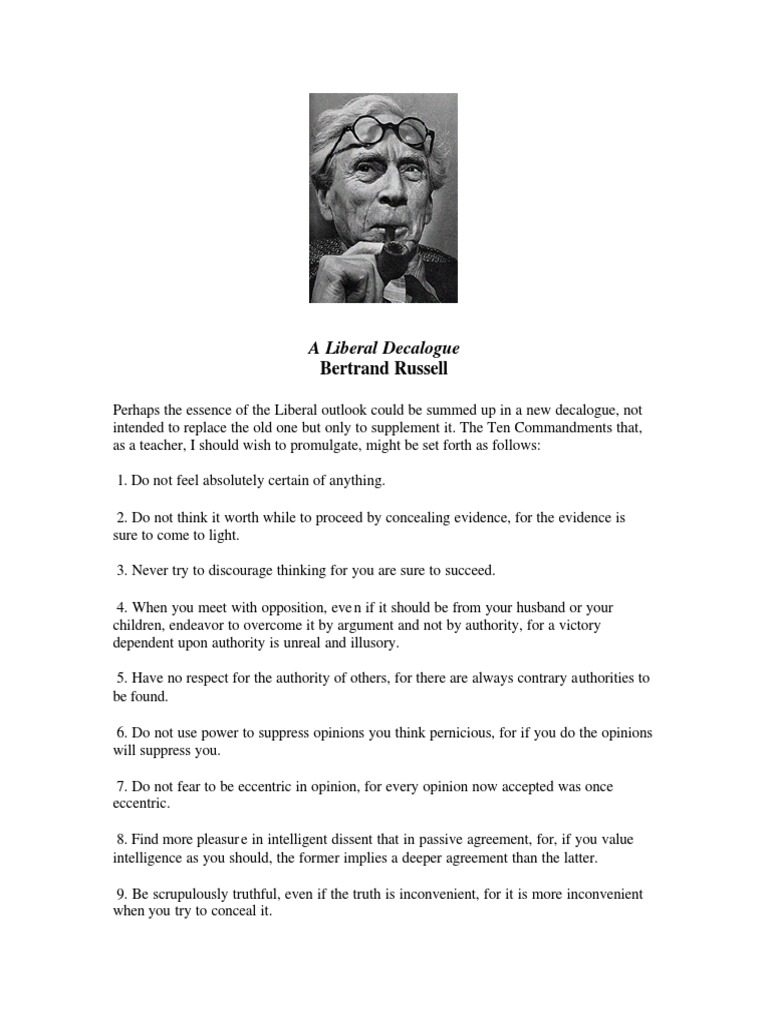 Russell, Bertrand - Selected Works | PDF | Rationalism | Agnosticism