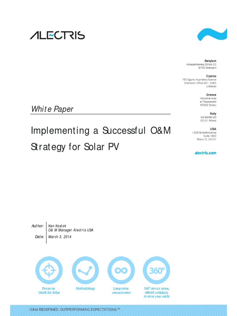 Implementing A Successful OM Strategy For Solar PV | PDF | Solar Power ...