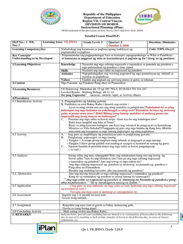 3rd Periodical Test in Esp III | PDF