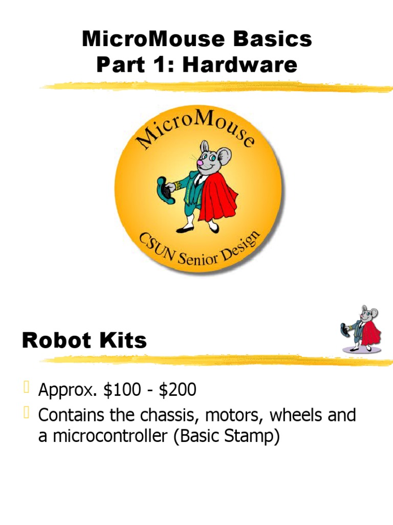 Micromouse Basics Part 1: Hardware | PDF | Electric Motor | Microcontroller