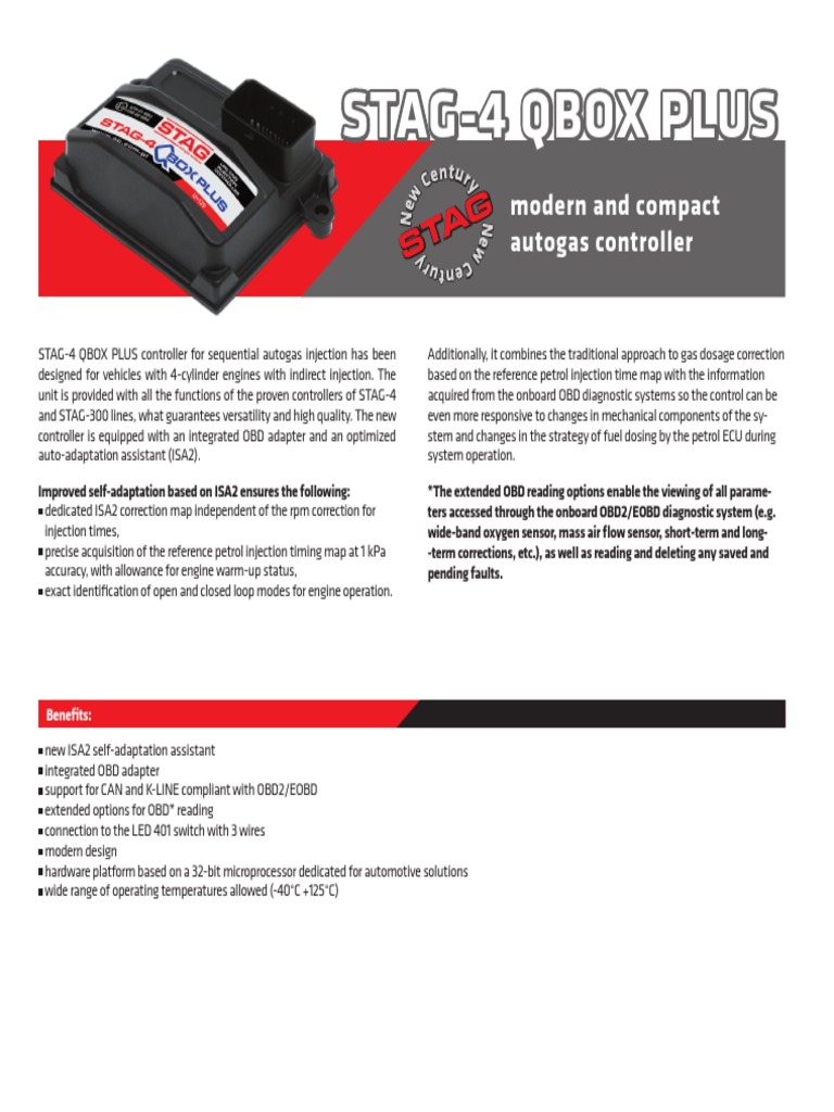 Stag-4 Qbox Plus Leaflet | PDF | Vehicle Technology | Systems Engineering