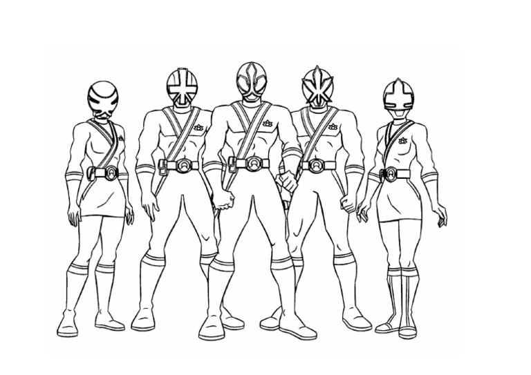 Mewarnai Gambar Power Ranger | PDF