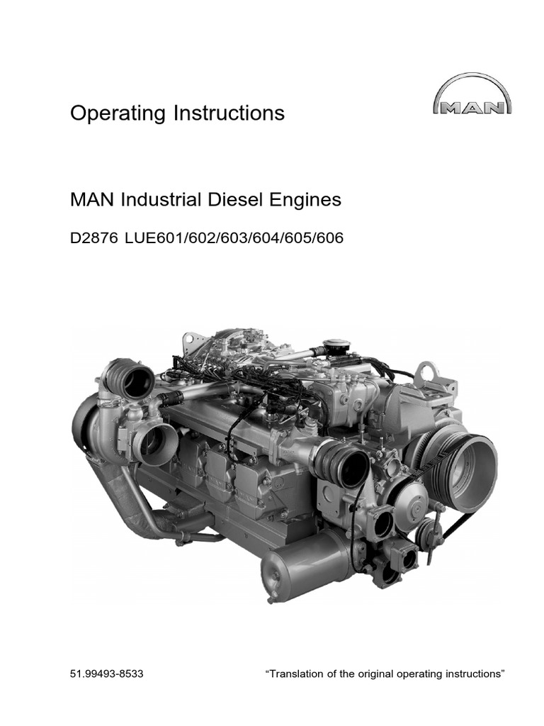 MAN - D2876-LUE 604 - Repair Manual | PDF | Internal Combustion Engine ...