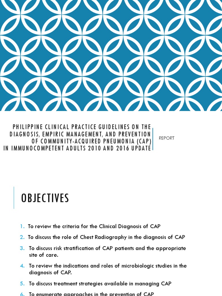 Cap Report | PDF | Pneumonia | Medical Specialties
