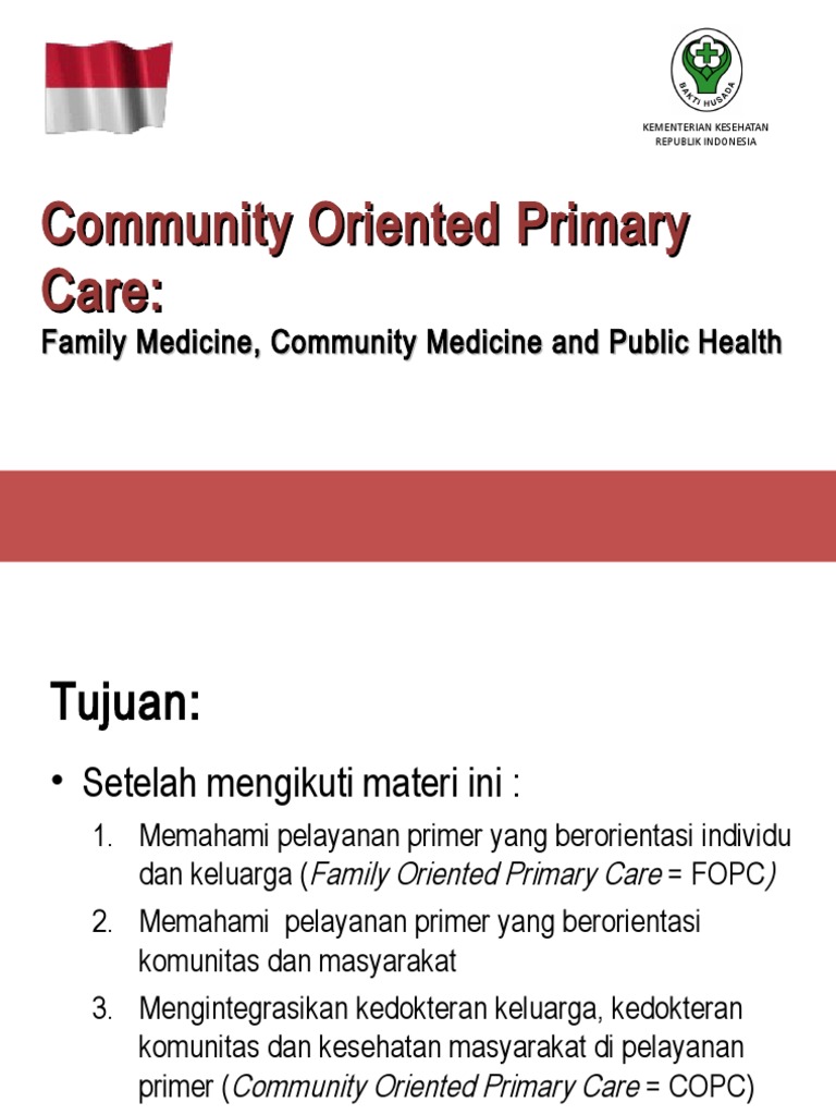 Community Oriented Primary Care | PDF | Kesehatan Holistik