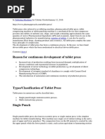 Fette Tablet Press Guide | PDF | Tablet (Pharmacy) | Mechanical Engineering